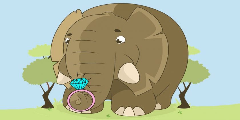 El elefante que perdió su anillo de boda, una fábula zen