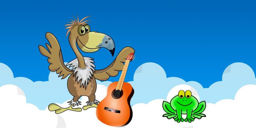 La rana y la gallina. Fábula con valores para niños