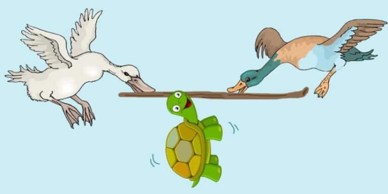 La rana y la gallina, fábula de Tomás de Iriarte para niños