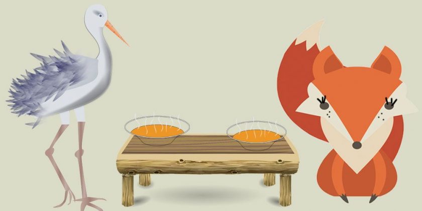 La zorra y la cigüeña, una fábula de Fedro con explicaciones