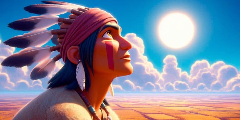Por qué el sol está en lo alto del cielo, leyenda del sol