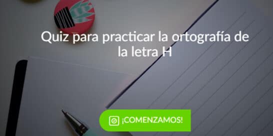 Quiz con la letra H para niños para mejorar la ortografía